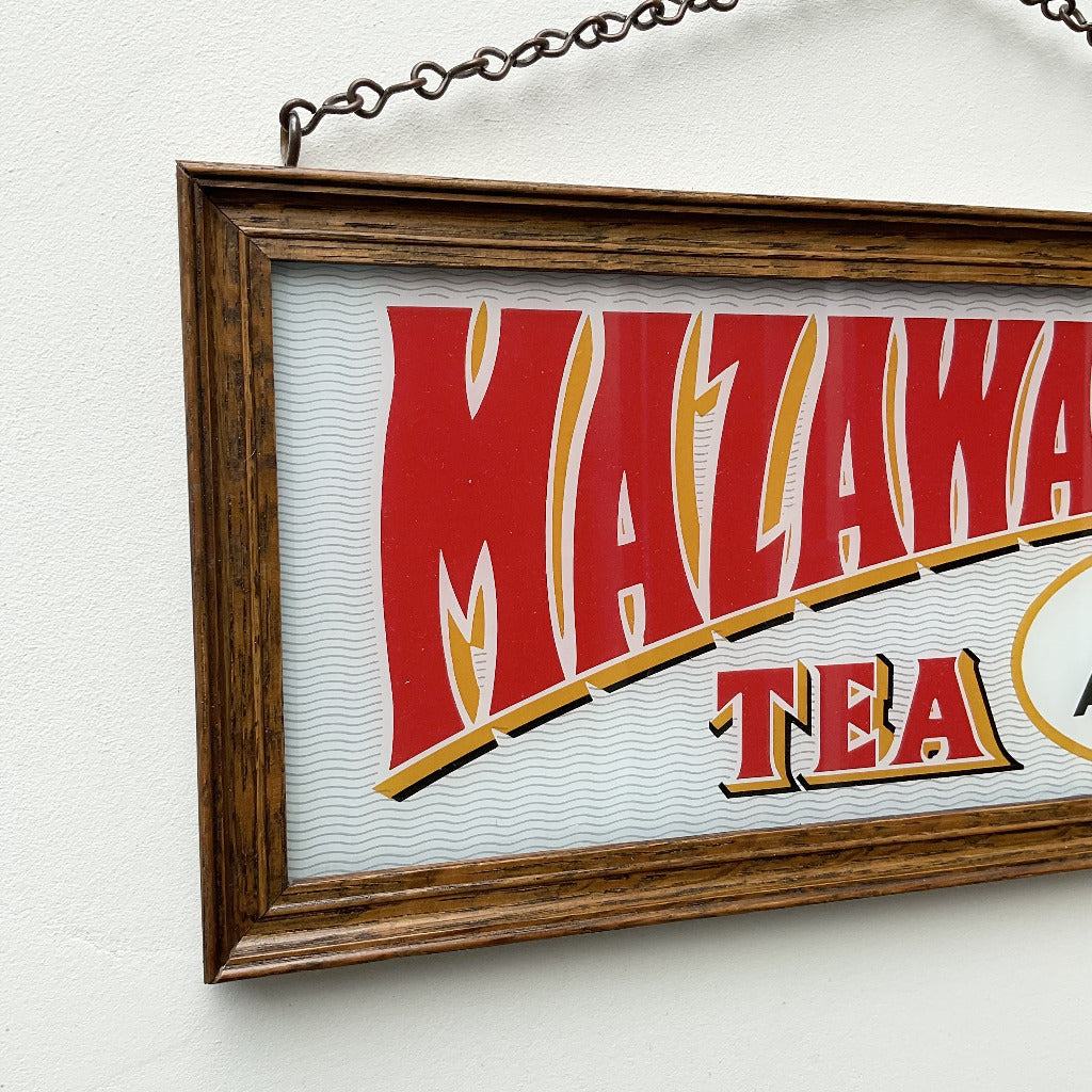 1940’s Mazawattee Glass Tea Framed Shop Advertising Sign – Stash
