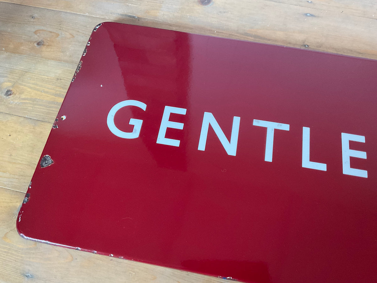British Rail Large Enamel 'Gentlemen' Sign from STASH - Antique ...